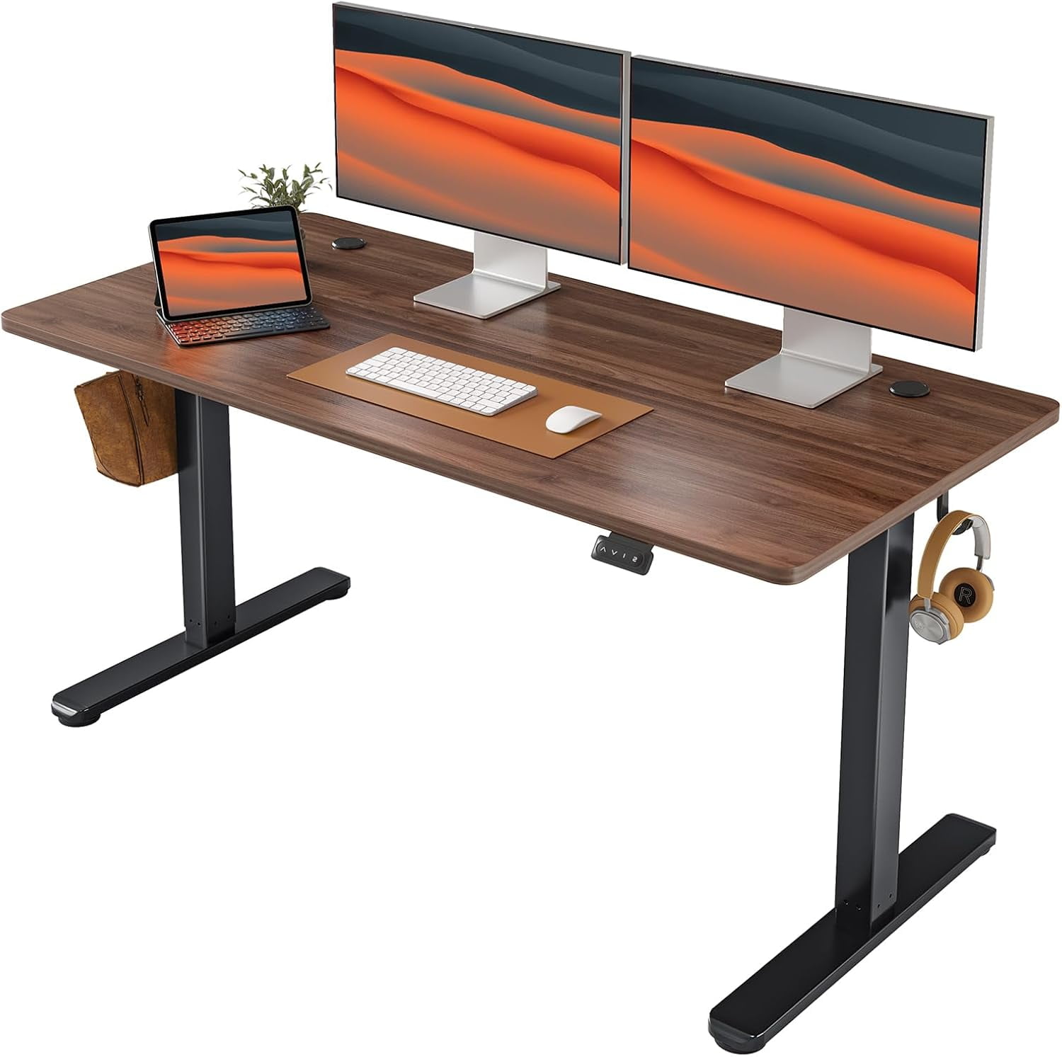 FEZIBO Electric Standing Desk Adjustable Height, 55 x 24 Inch Sit and ...