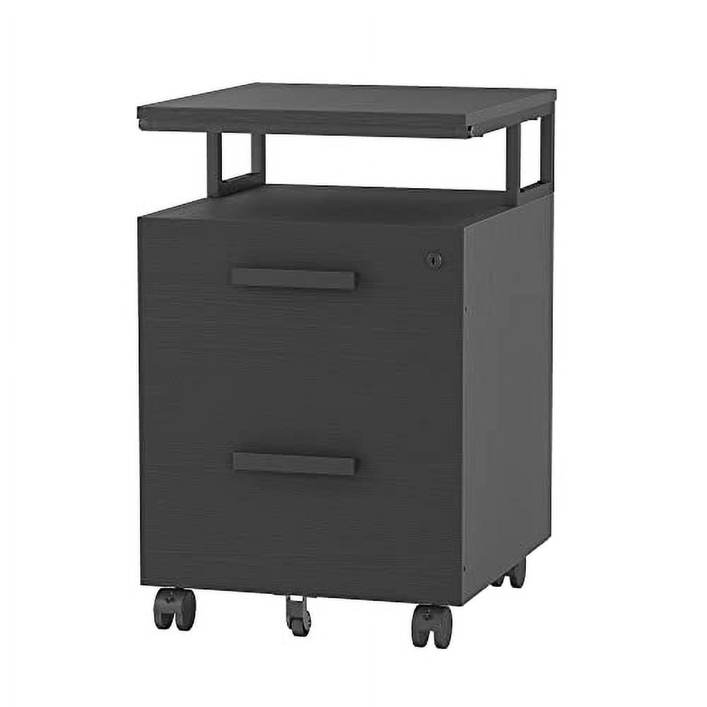 FEZIBO File Cabinet with Lock for Home Office, 2-Drawer Rolling Filing ...