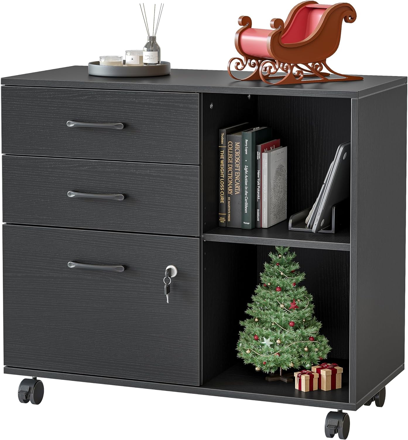 FEZIBO File Cabinets for Home Office, Printer Stand with Drawers ...