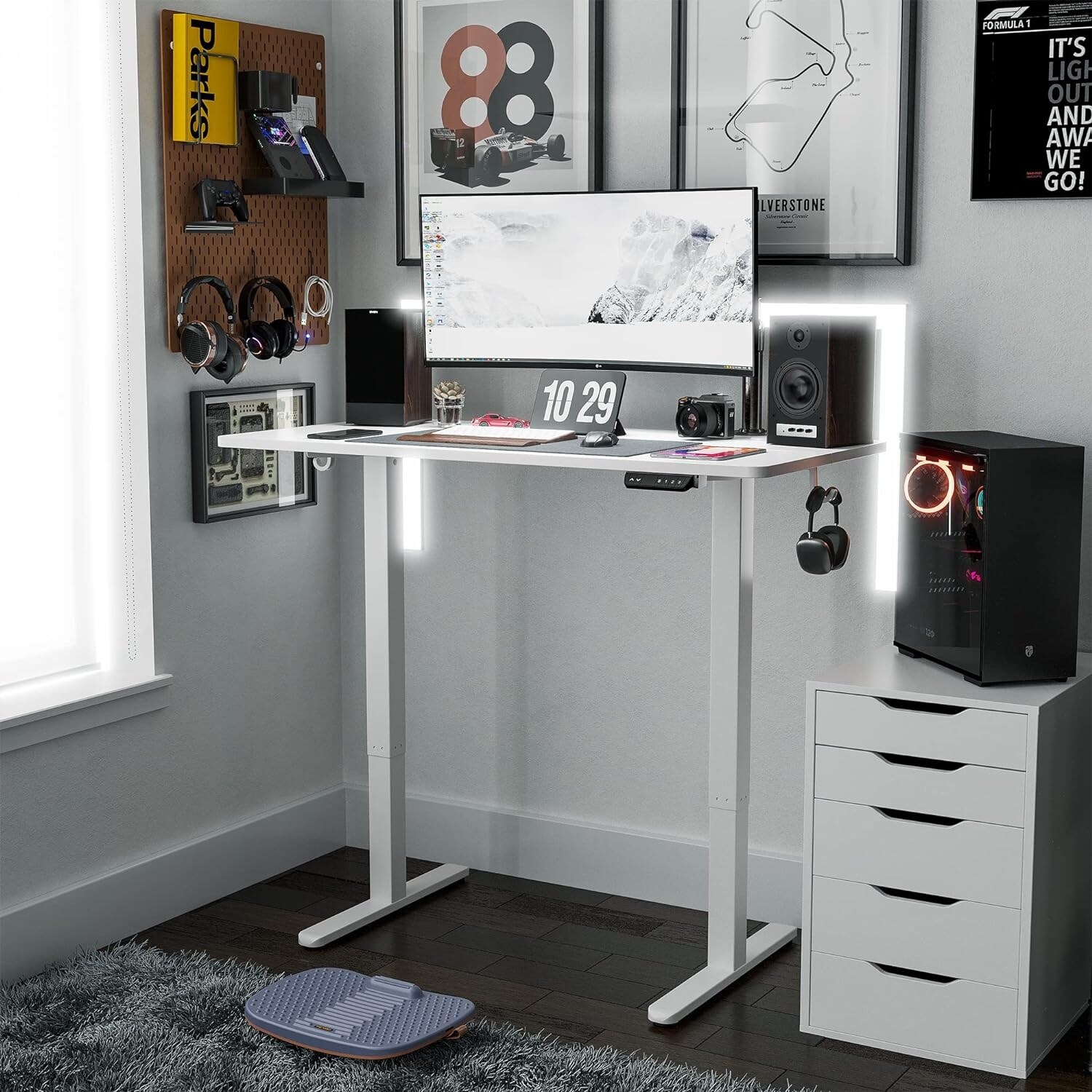 FEZIBO/Home Office Furniture/Wood/Standing Desk /Desks/Splice Board 40 ...