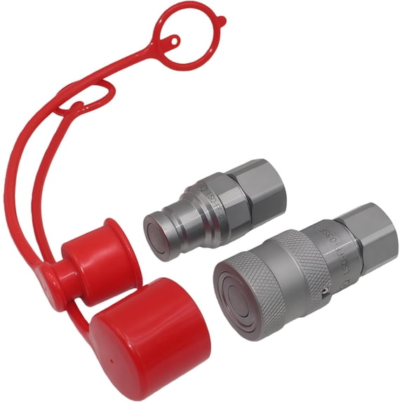 -FF-03 3/8" NPT 3/8'' Flat Hydraulic Quick Connect Disconnect Coupler ...