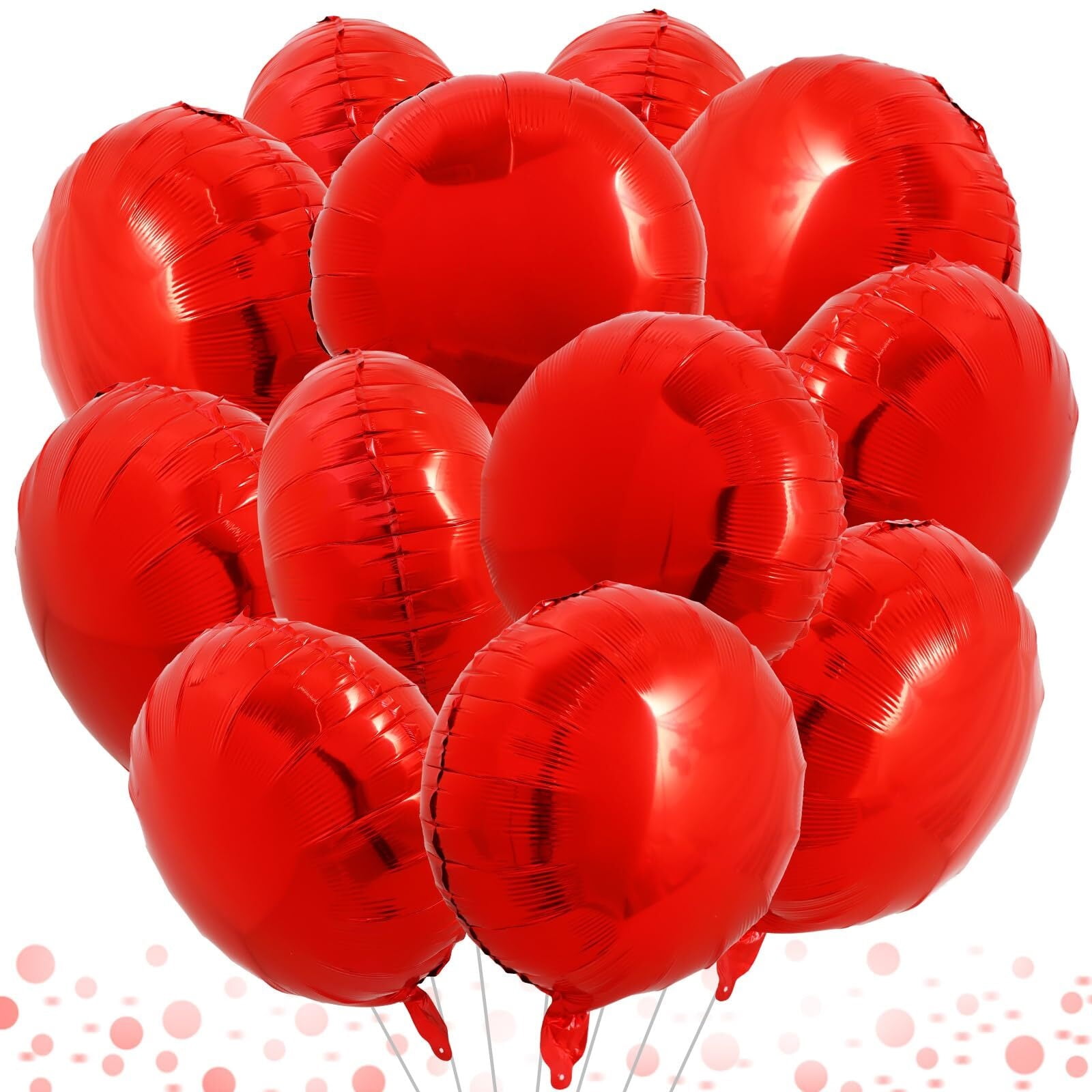 FF. 30Pcs 18 Inch Large Colorful Round Shape Foil Balloons Big Colorful ...