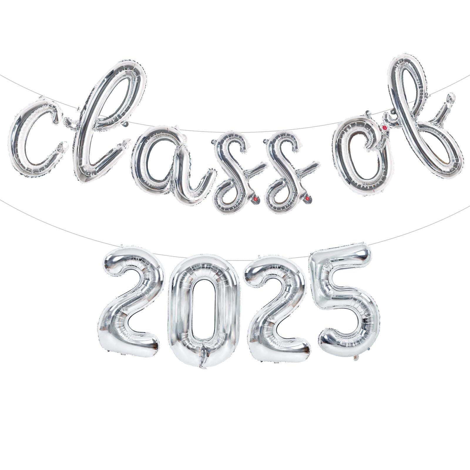 FF. Black Cursive Class of 2025 Graduation Balloon Banners 2025 ...
