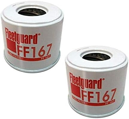 FF167 Fleetguard Fuel Filter (Pack of 2), Replaces Perkins 26561117 ...