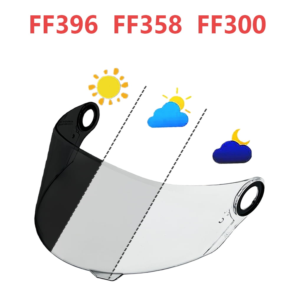 FF358 Photochromic Visor for LS2 FF396,FF300 Helmet Face Shield Tinted ...