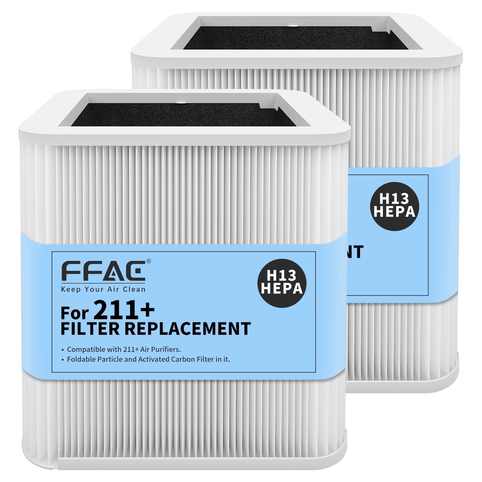 FFAC 211+ Filter Replacement Compatible with 211+ Air Purifier, 2-in-1 ...