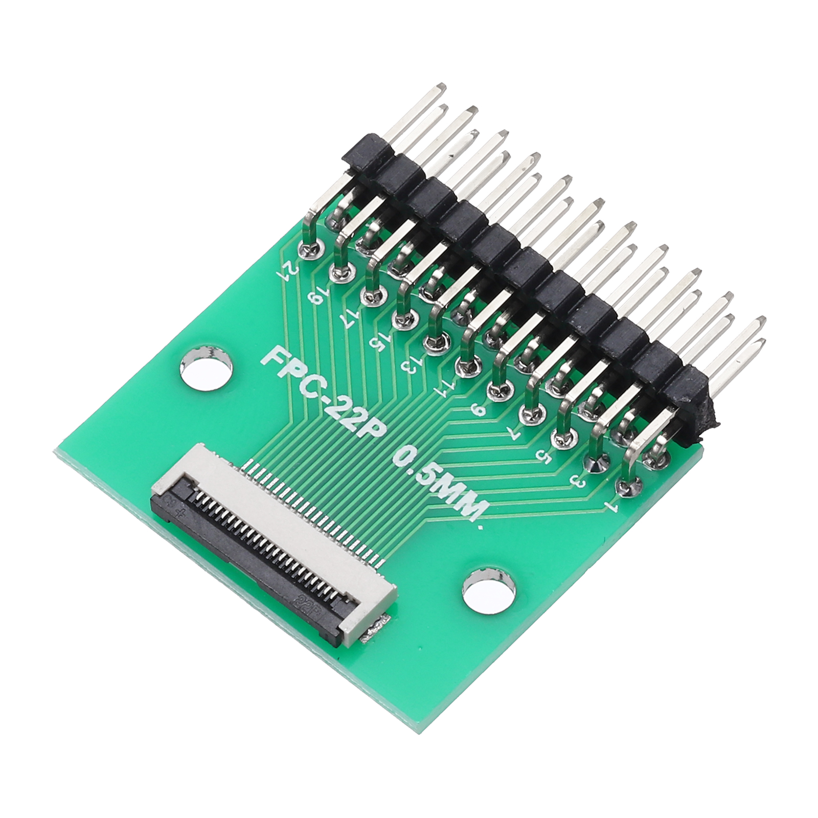 FFC FPC Connector Board 22 Pins 0.5mm Socket to 2.54mm Double Row Right ...