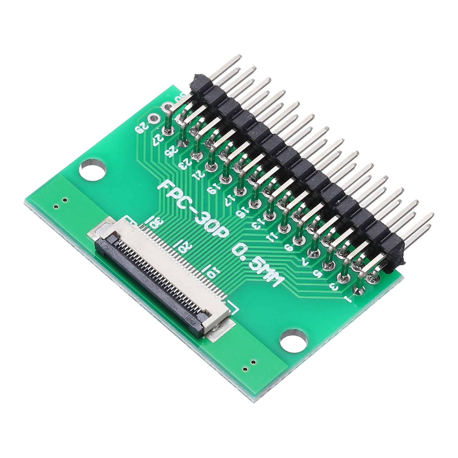 FFC FPC Connector Board 28 Pins 0.5mm Socket to 2.54mm Double Row Right Angle Pin Header Strip ...