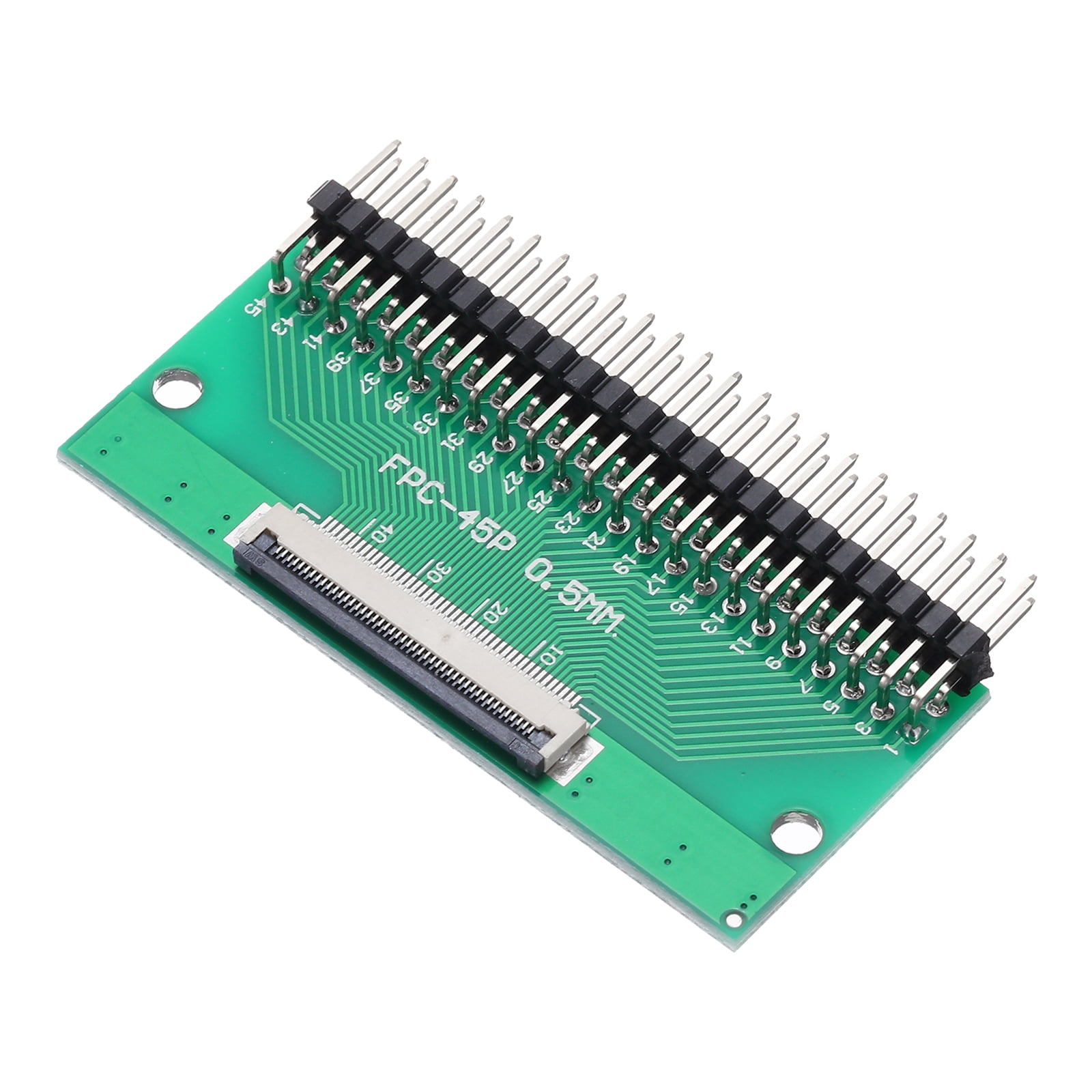 FFC FPC Connector Board 45 Pins 0.5mm Socket to 2.54mm Double Row Right Angle Pin Header Strip ...