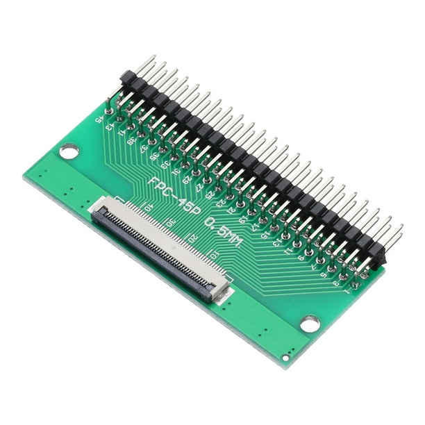 FFC FPC Connector Board 45 Pins 0.5mm Socket to 2.54mm Double Row Right Angle Pin Header Strip ...