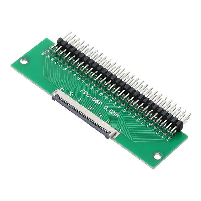 FFC FPC Connector Board 56 Pins 0.5mm Socket to 2.54mm Double Row Right Angle Pin Header Strip ...