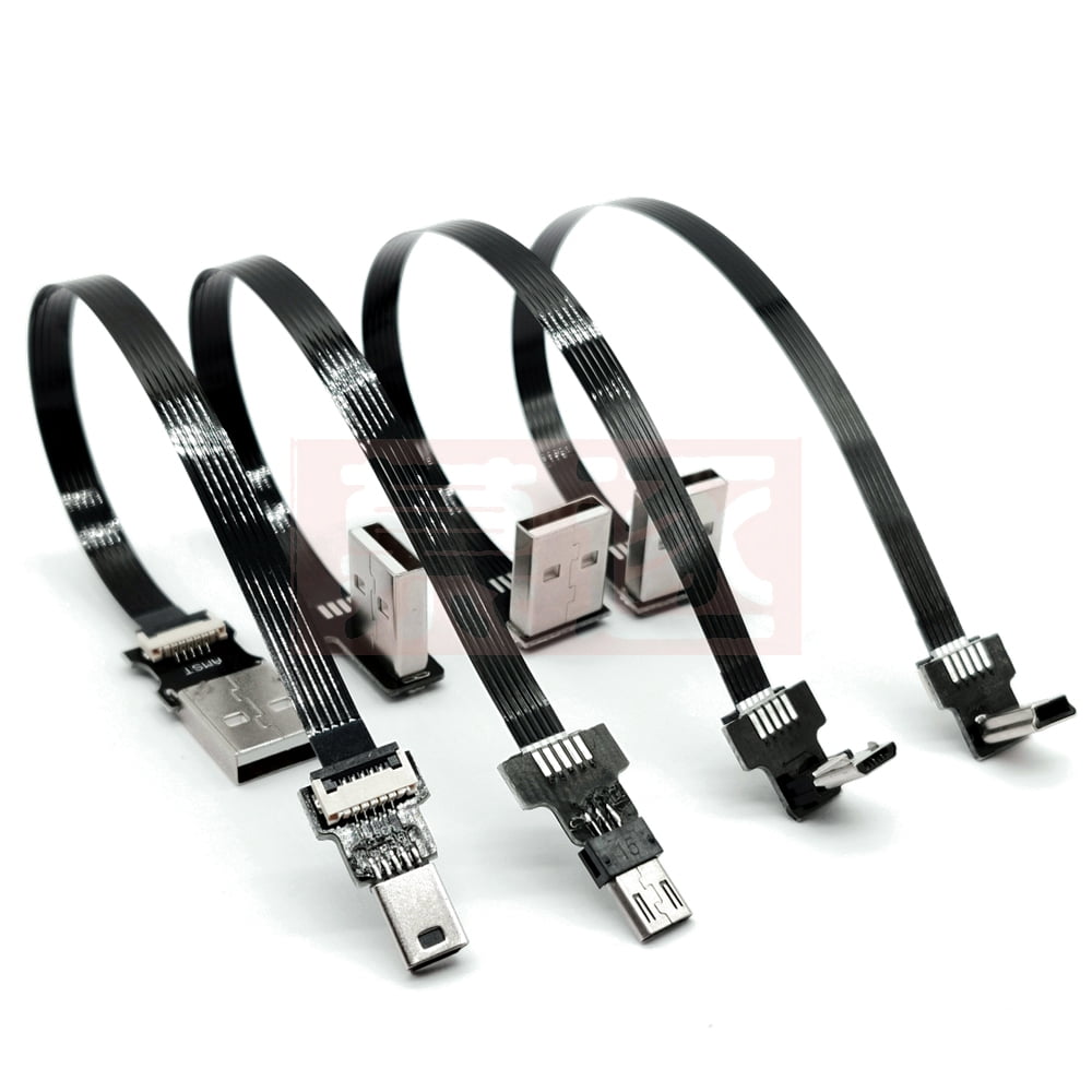FFC Micro Mini USB FPV Slim Thin Flat Soft flexible FPC charge Cable ...
