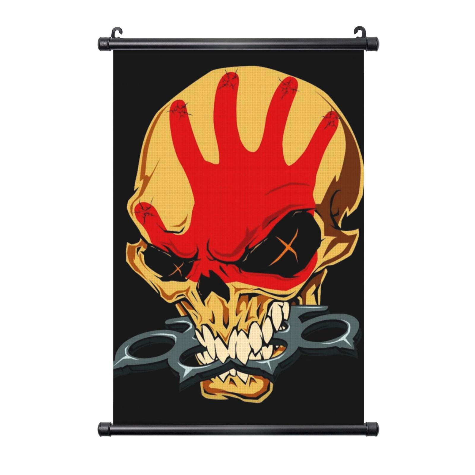 FFDP-Skull Five-Finger-Death-Punch Black Plastic Shaft Hanging Poster ...