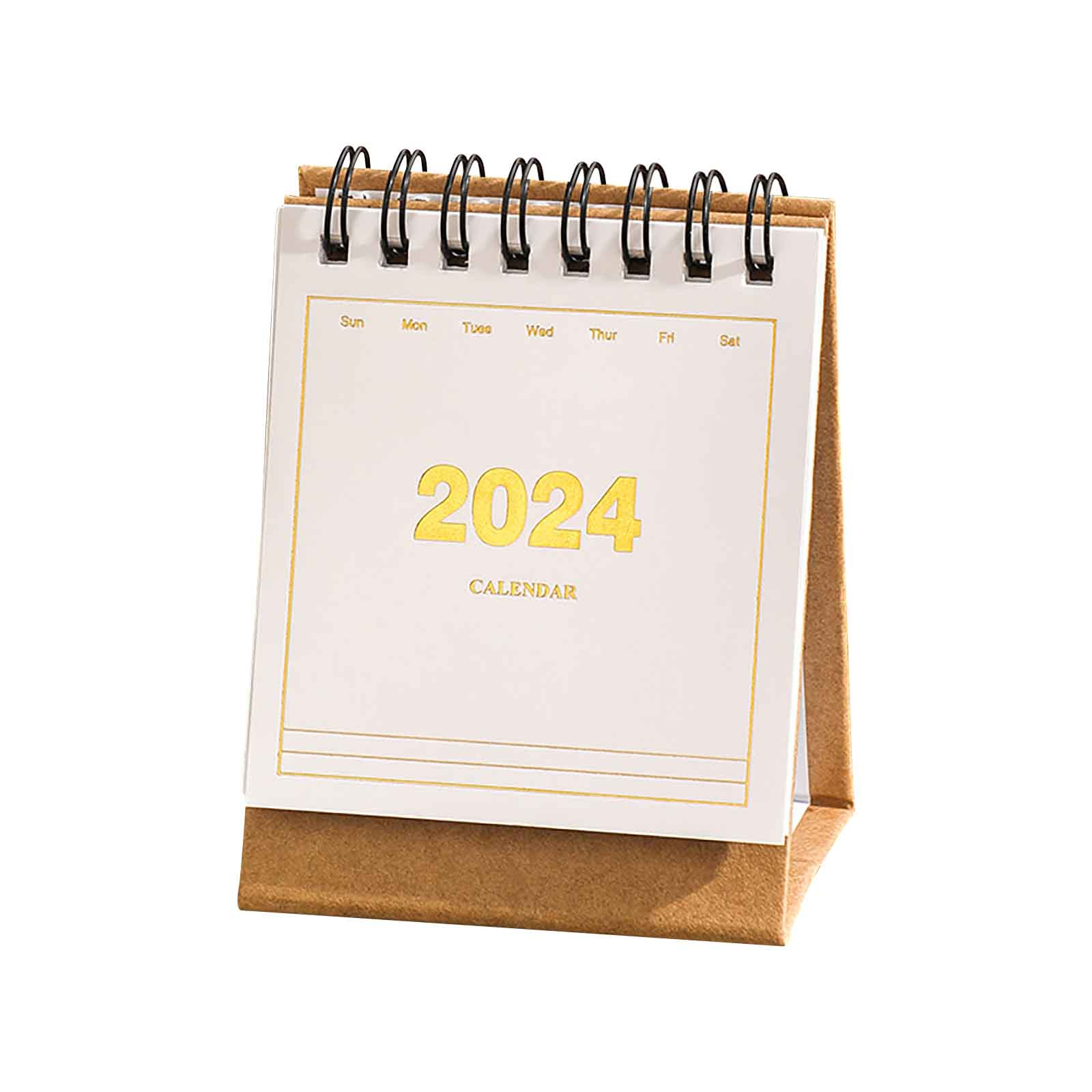 FFENYAN 2024 Paper Desk Calendar 2024 Monthly Desk Calendar Countdown ...
