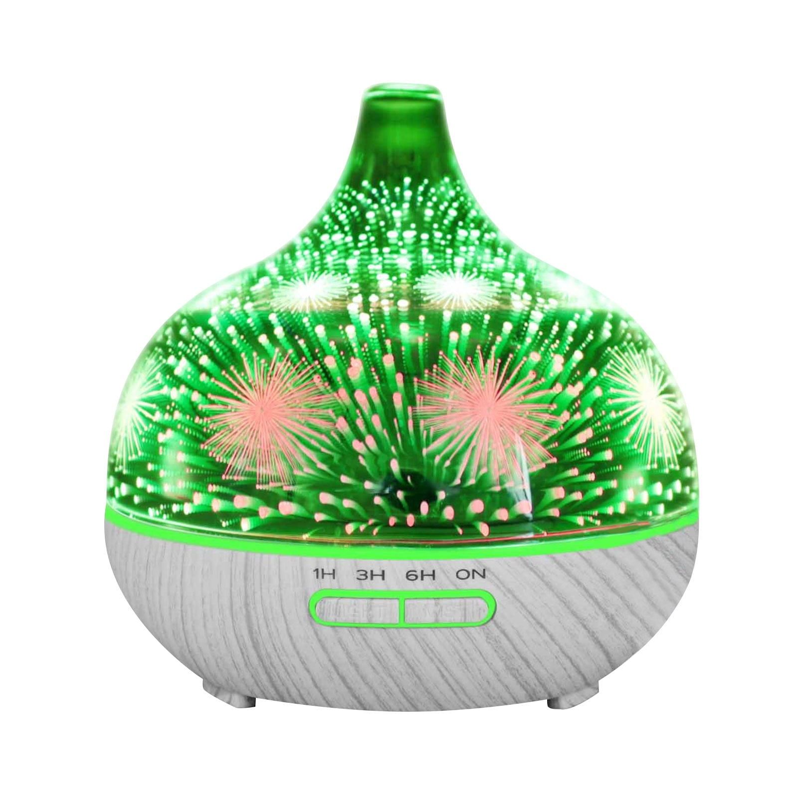 FFENYAN 3D Wood Grain Aromatherapy Diffusers Night Light U ltrasonic ...