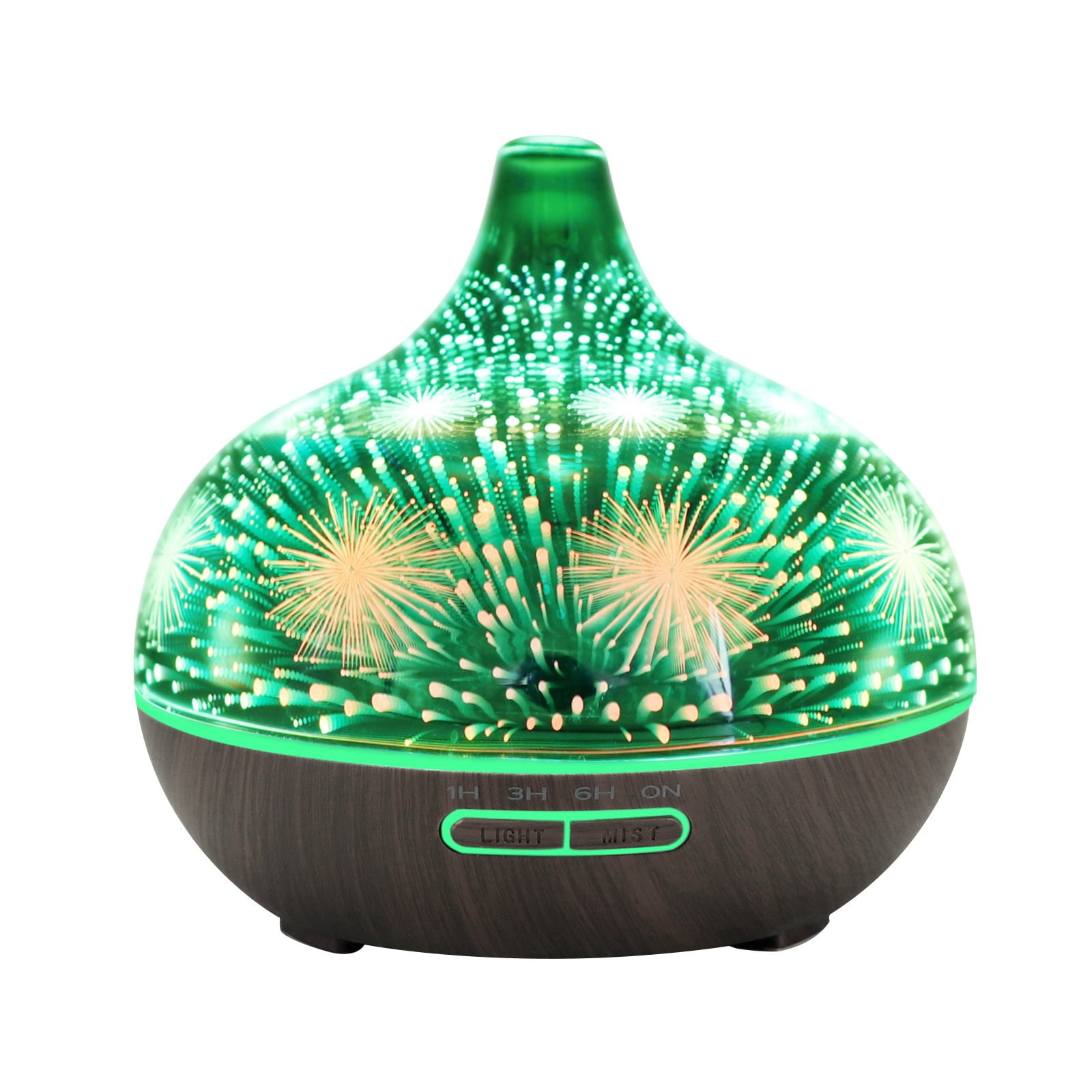 FFENYAN 3D Wood Grain Aromatherapy Diffusers Night Light U ltrasonic ...
