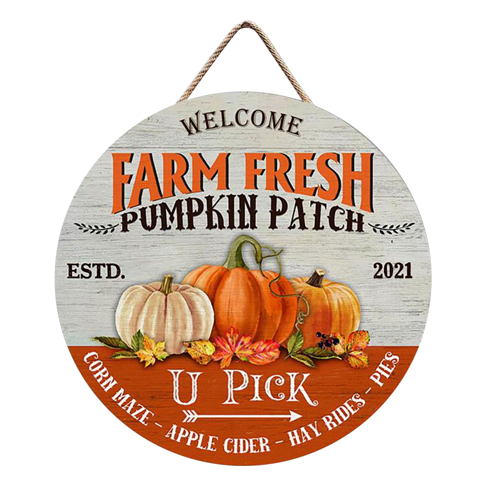 FFENYAN Autumn Themed Door Signs Welcome Hanging Leopard Decoration ...