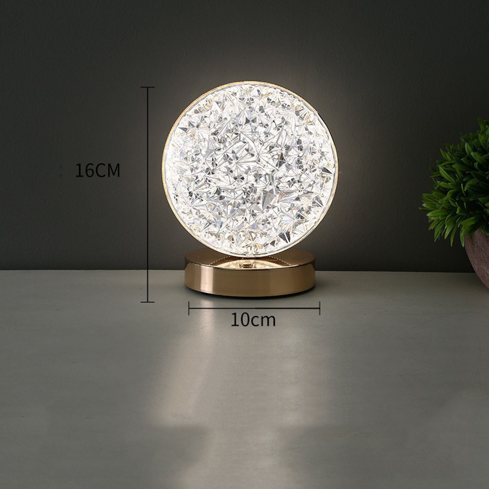 FFENYAN Cordless Moon Lamp Ramadan Lamp Luxury Metal Desk Lamp Relieve ...