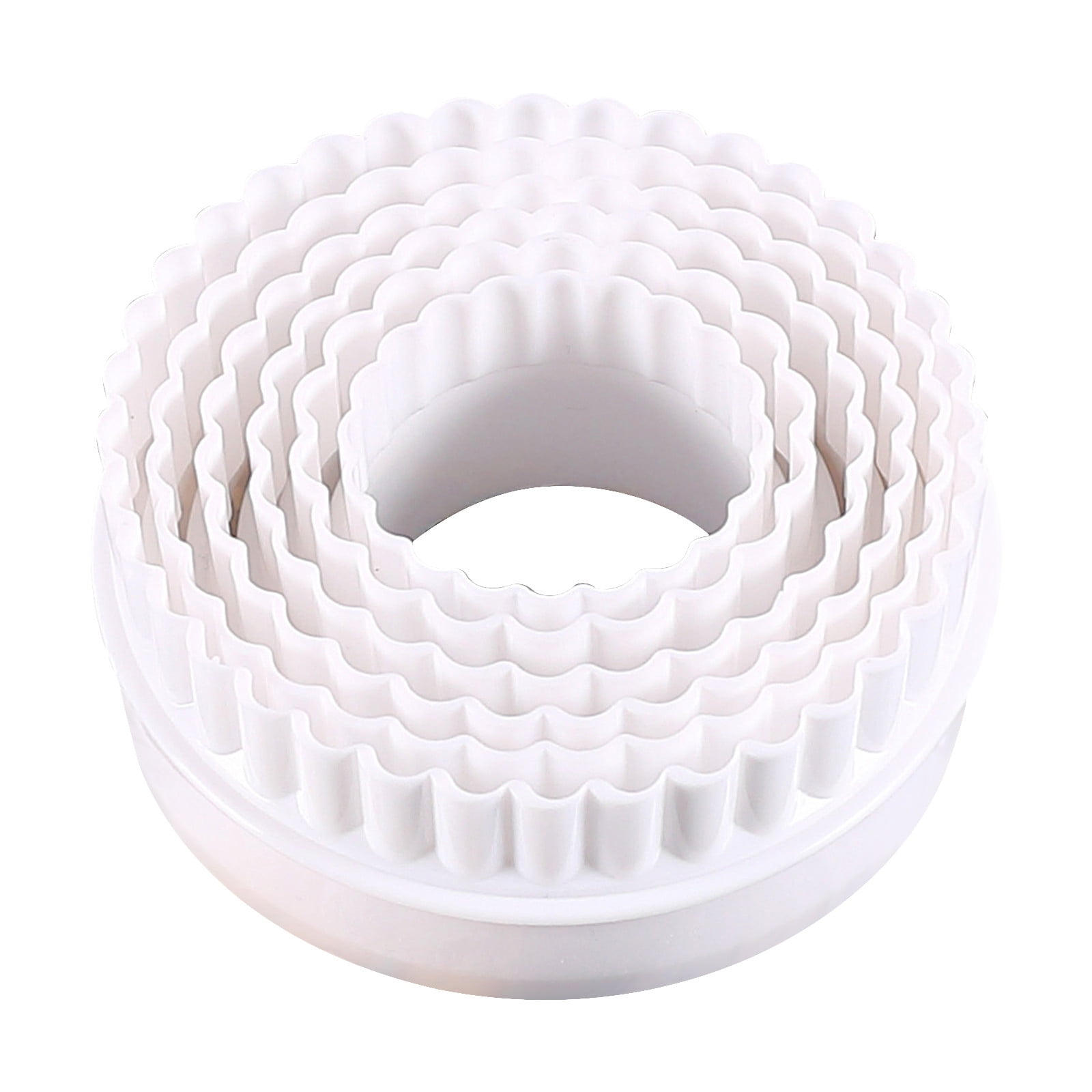 FFENYAN Gift Corrugated Plastic Cookie Cutter Cookie Cutter Round Shape ...