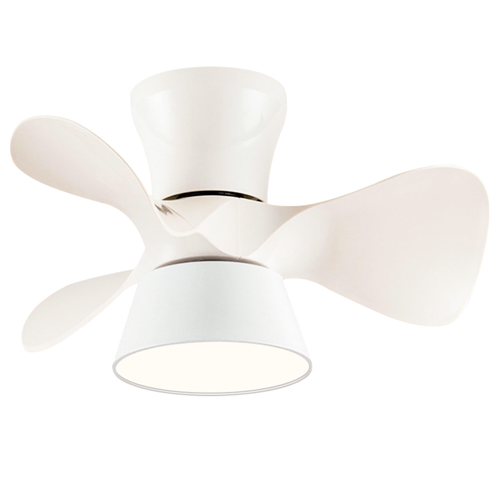 FFENYAN Modern RGB Changing Ceiling Fan Light Fixture with LED Dimmable ...