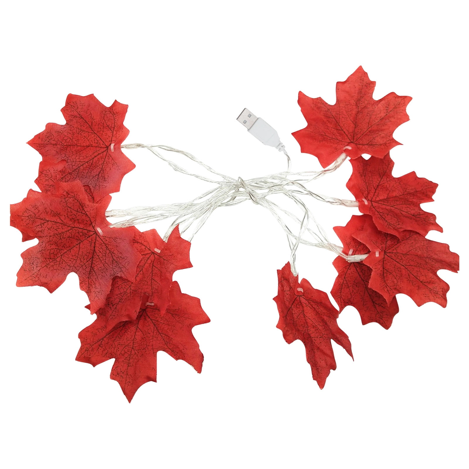 FFENYAN Lights Outdoor String Lights Thanksgiving Maple Leaf Lamp ...