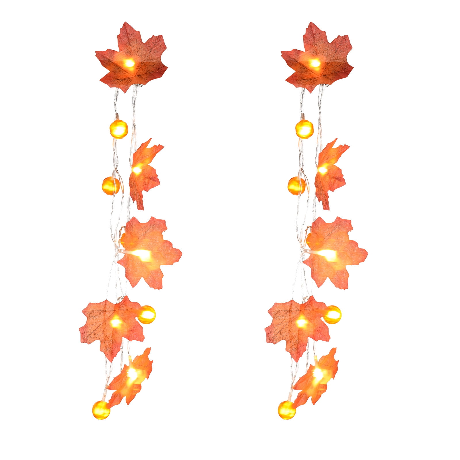 FFENYAN Maple Leaf Elements Thanksgiving Themed Fall Decorative Lights ...
