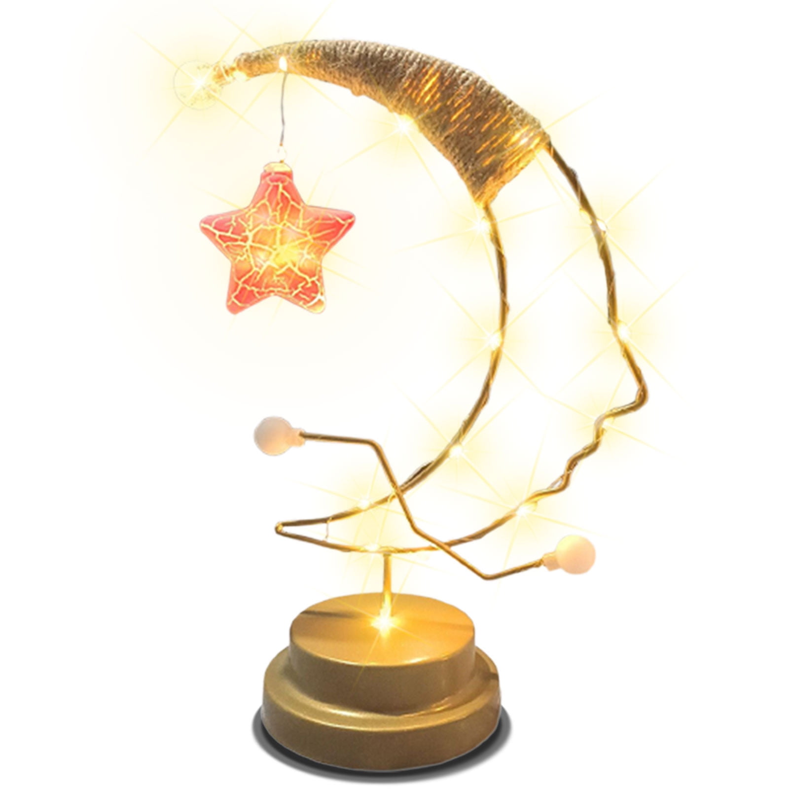 FFENYAN Ramadan Star Moon Table Lamp Running Selen Modeling/Running ...