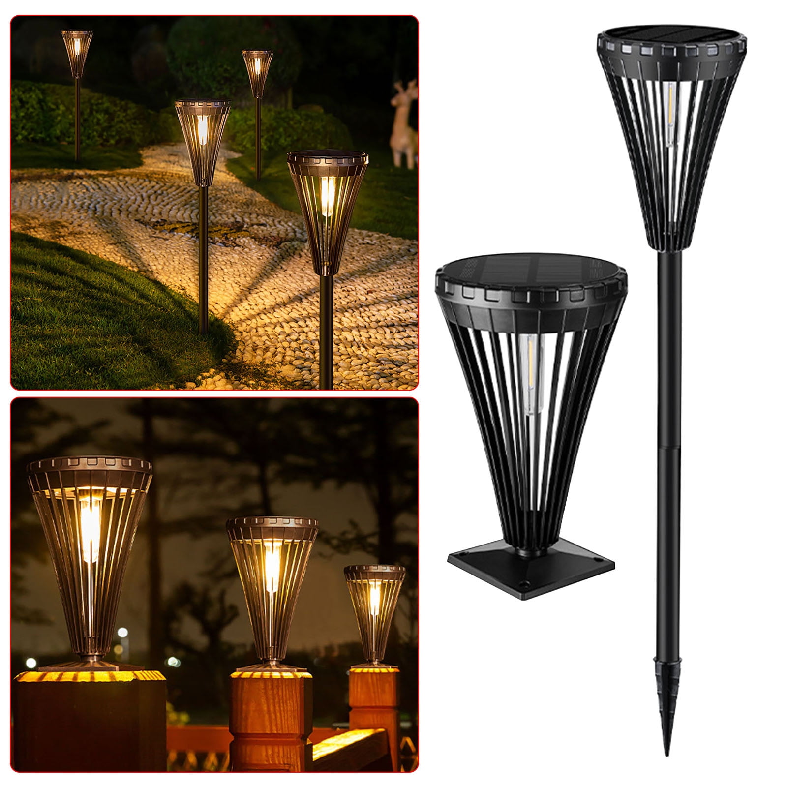 FFENYAN Solar Decoractive Street Lights Solar Light Outdoor Courtyard ...