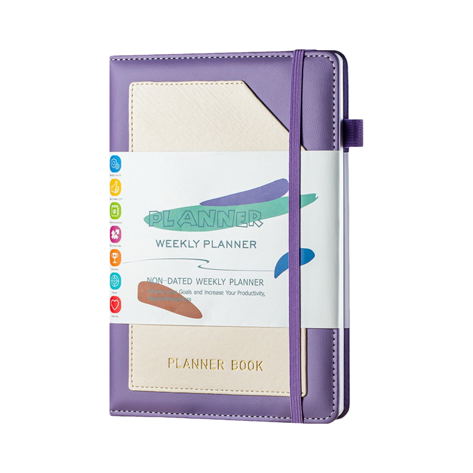 FFENYAN Weekly Planner Coil Notebook Undated Schedule Book Planner Book ...