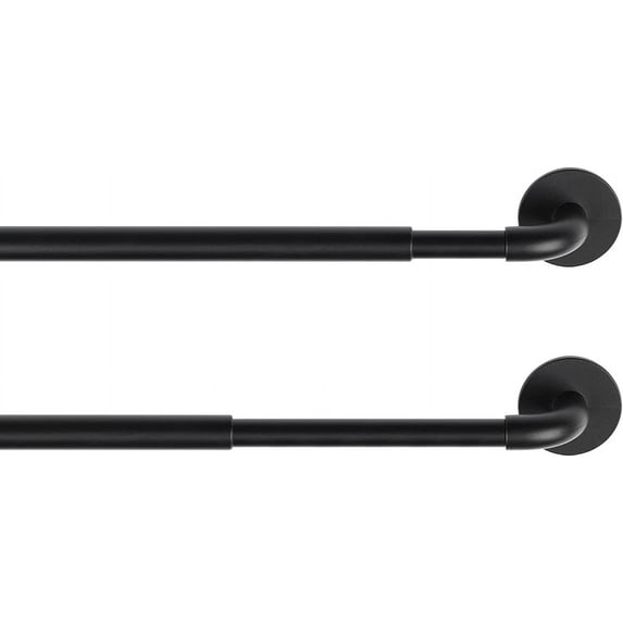 FFHAAD-2 Pack Adjustable Sticky Self-Adhesive 3/8 Inch Sash Curtain Rod ...