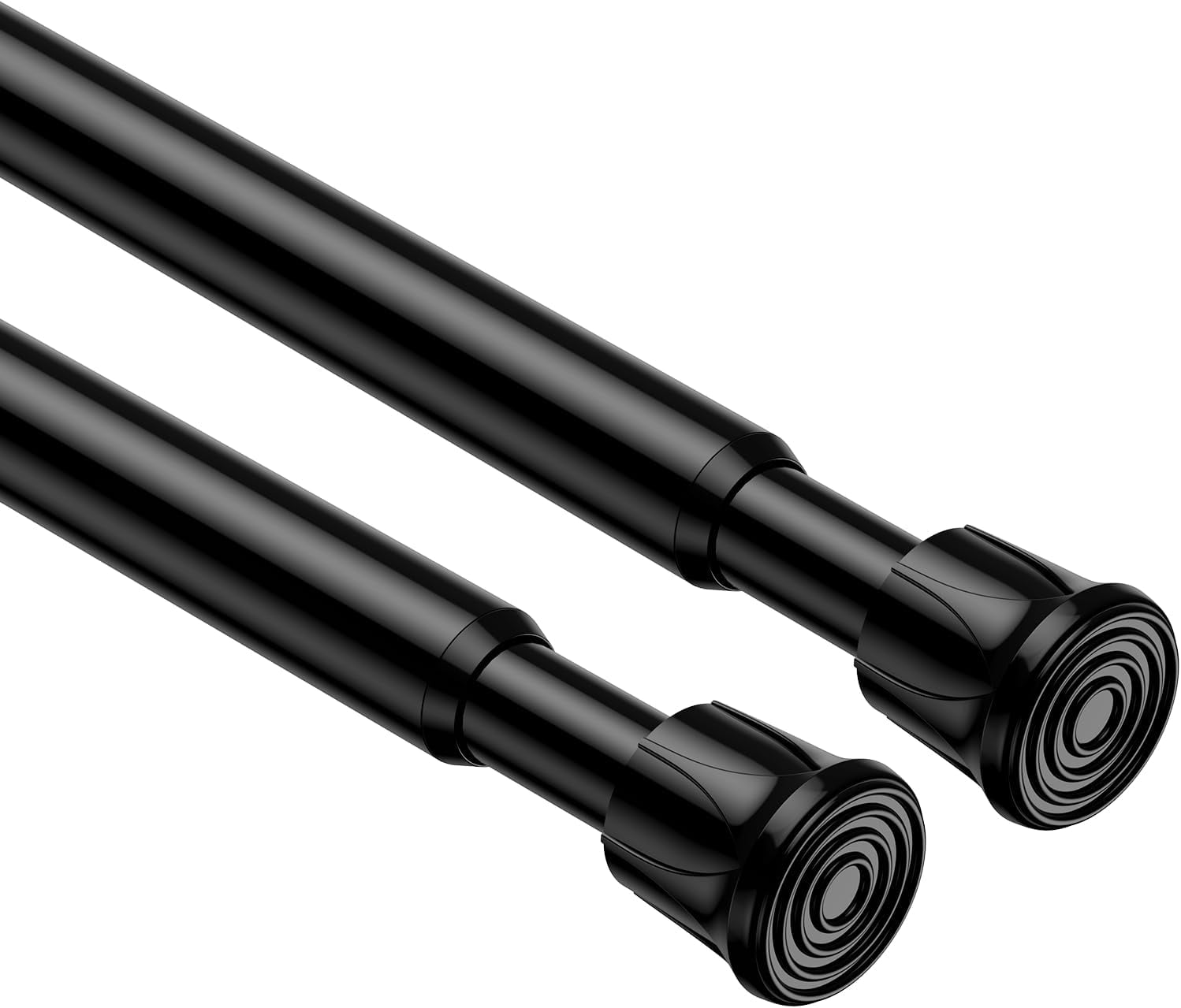 FFHAAD-2 Pack Spring Tension Rods 16-28 Inches,5/8" Diameter Black ...