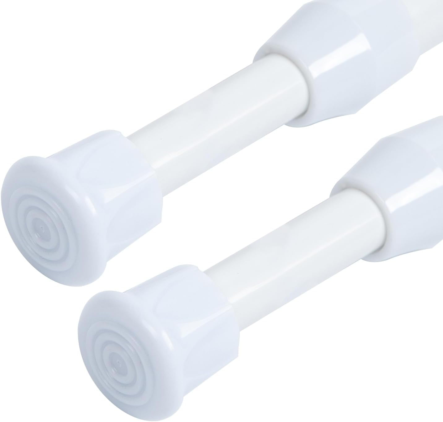 FFHAAD-2Pcs Spring Tension Curtain Rod, Adjustable Curtain Rods 28-48 ...