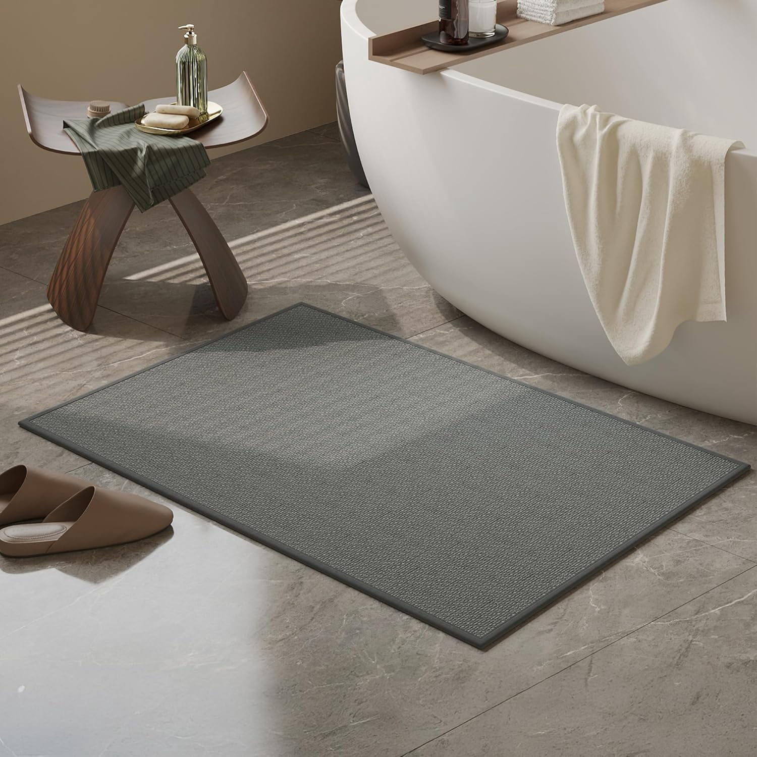 FFHAAD-Bath Mat, Ultra Absorbent Quick Dry Bathroom Floor Mats-Upgraded ...