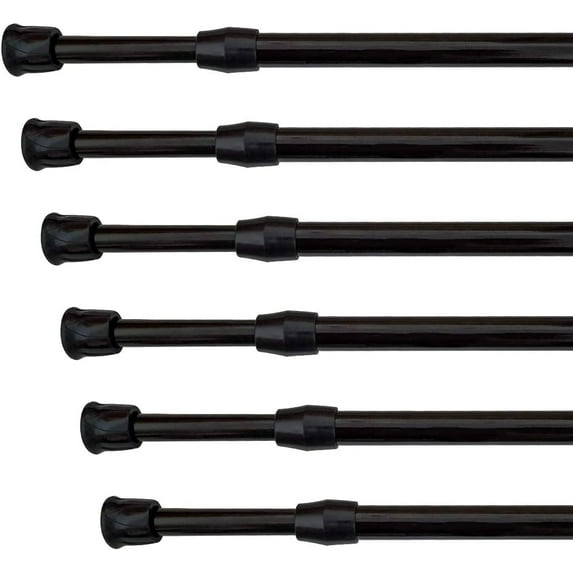 FFHAAD-KXLife 6 Pack Tension Curtain Rod, Adjustable Spring Curtain Rod ...
