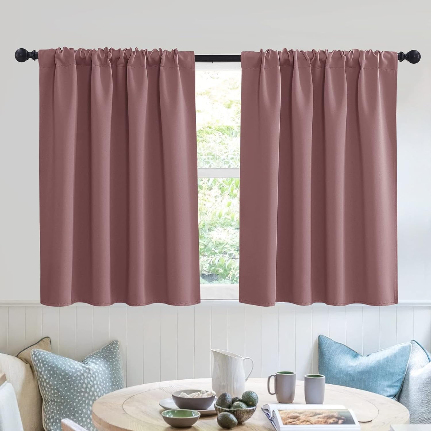 FFHAAD-Small Curtains Blackout - Privacy Energy Efficiency Mini ...