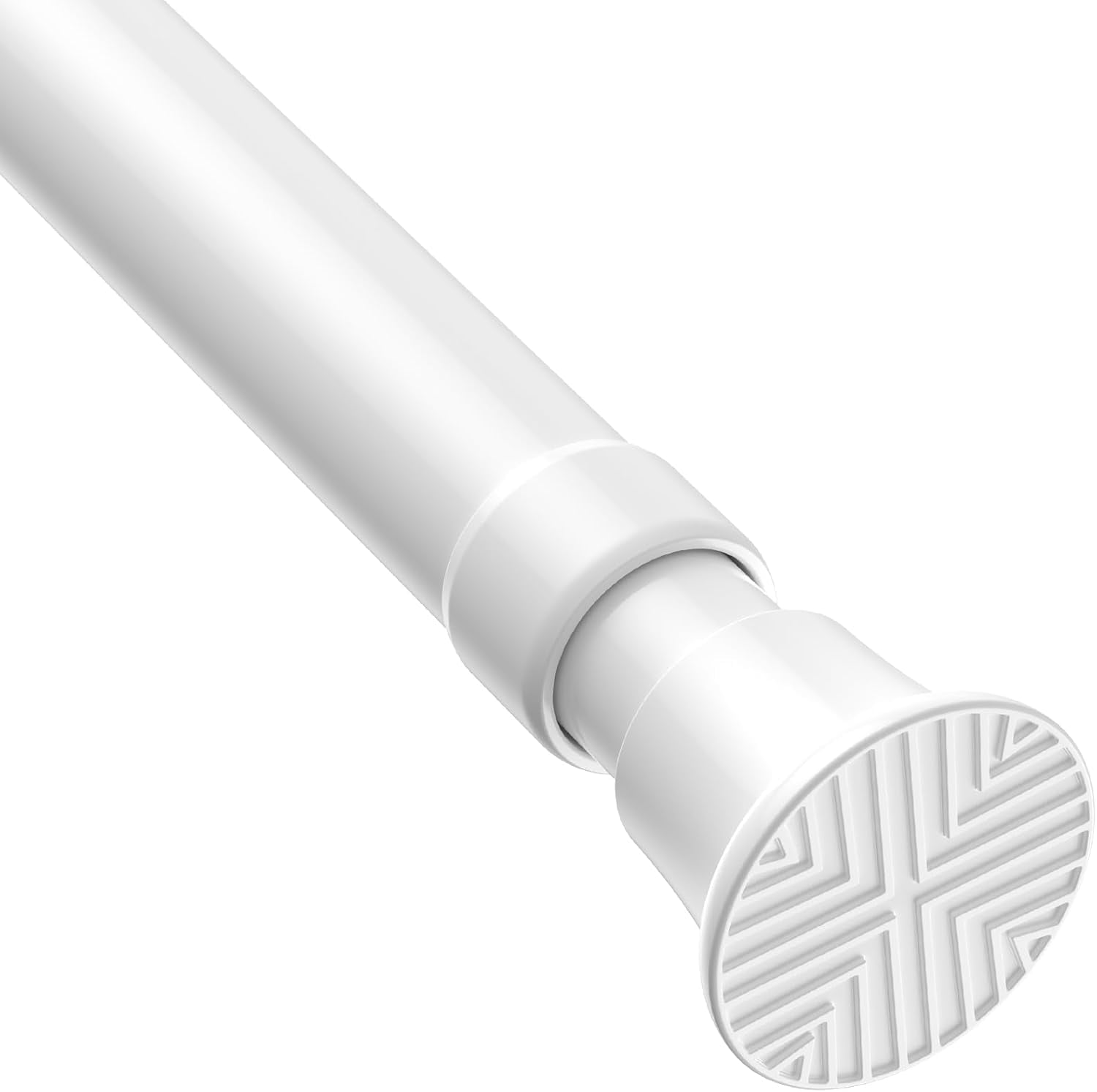 FFHAAD-White Tension Curtain Rods 23 to 46 Inch,Spring Loaded Curtain ...