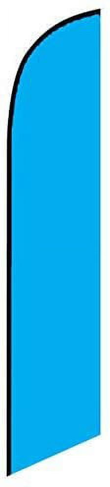 FFN Solid Cyan Feather Banner Swooper Flag, Replacement Flag Only, One ...