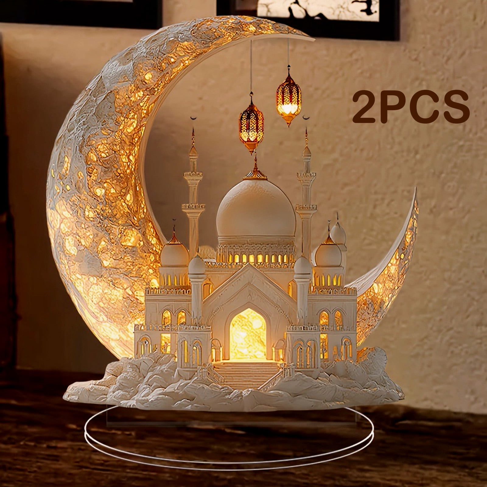 FFNMZC 2025 Ramadan Table Decor 2PCS, Ramadan Decorations for Home ...