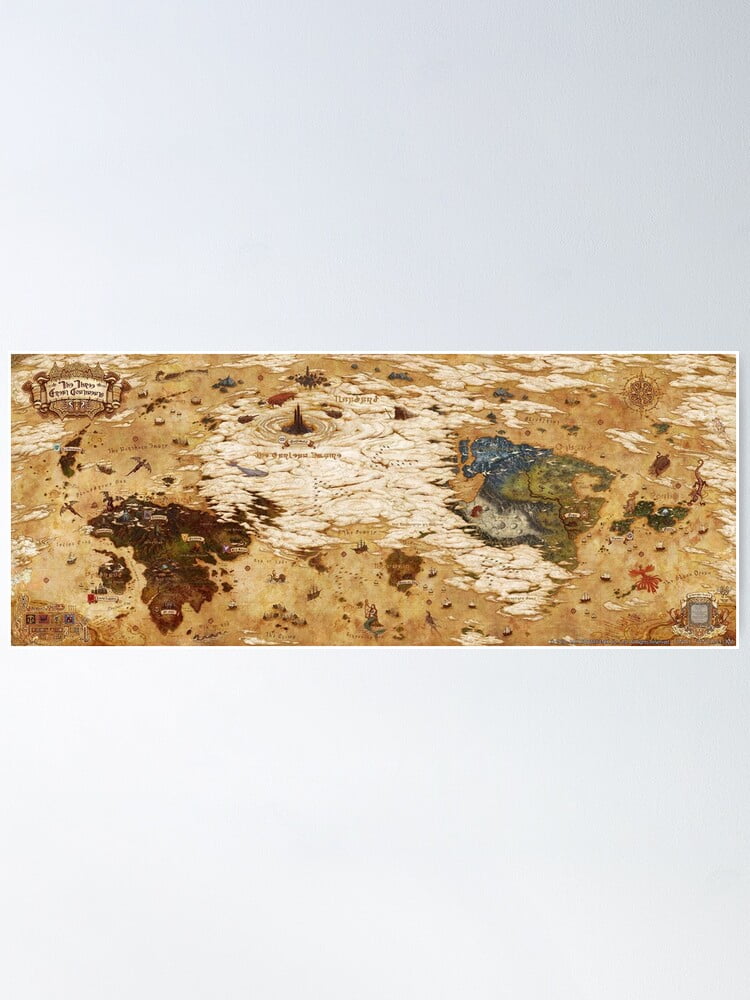 FFXIV World Map Poster - Walmart.com