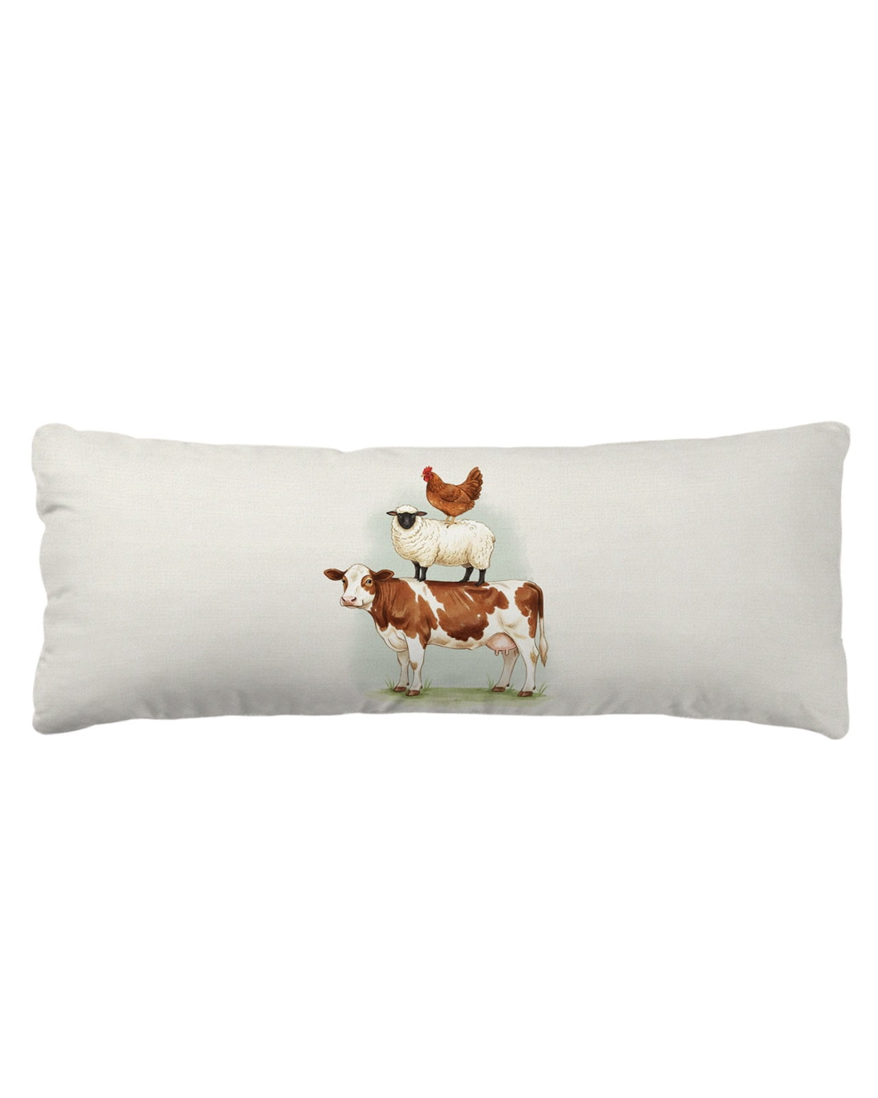 FFarmhouse Animals Body Pillow Cover 20 x 60 Inch Decorative Pillow ...