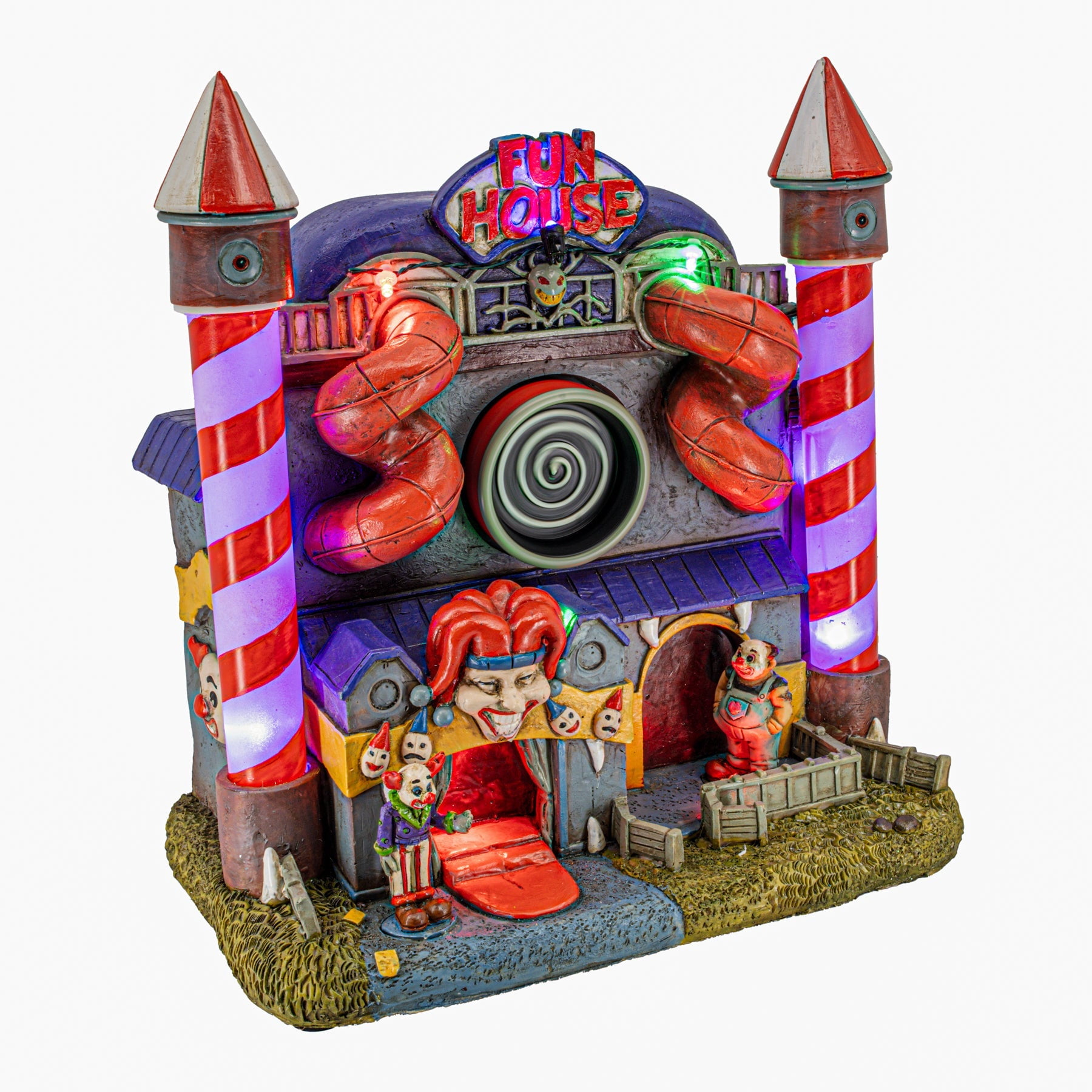 FG Square Carnvial Funshouse Halloween Village - Walmart.com