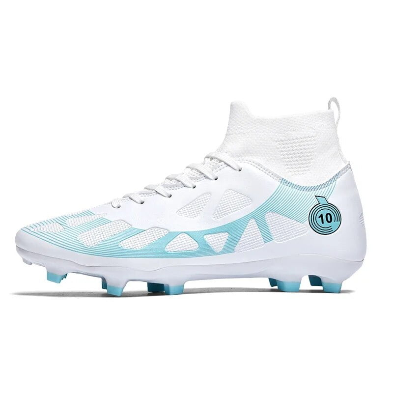 FG/TF Ankle Cleats Men Soccer Shoes Football Field Boots Children Anti ...