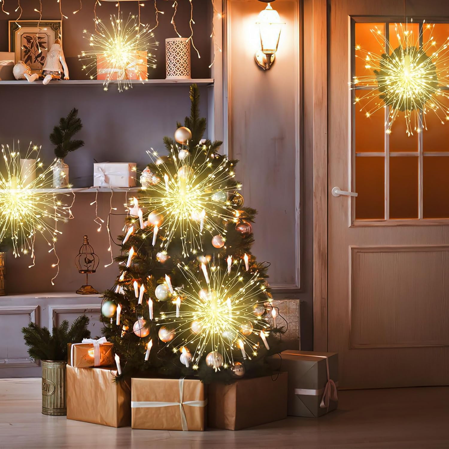 FGERFE-Fairy Firework String Wire Lights, LED DIY 8 Modes Dimmable ...