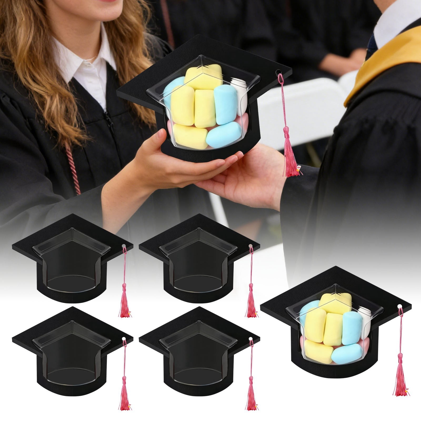 FGJH Graduation Cap Candy Card 2026 Graduation Candy Dome Greeting Card ...