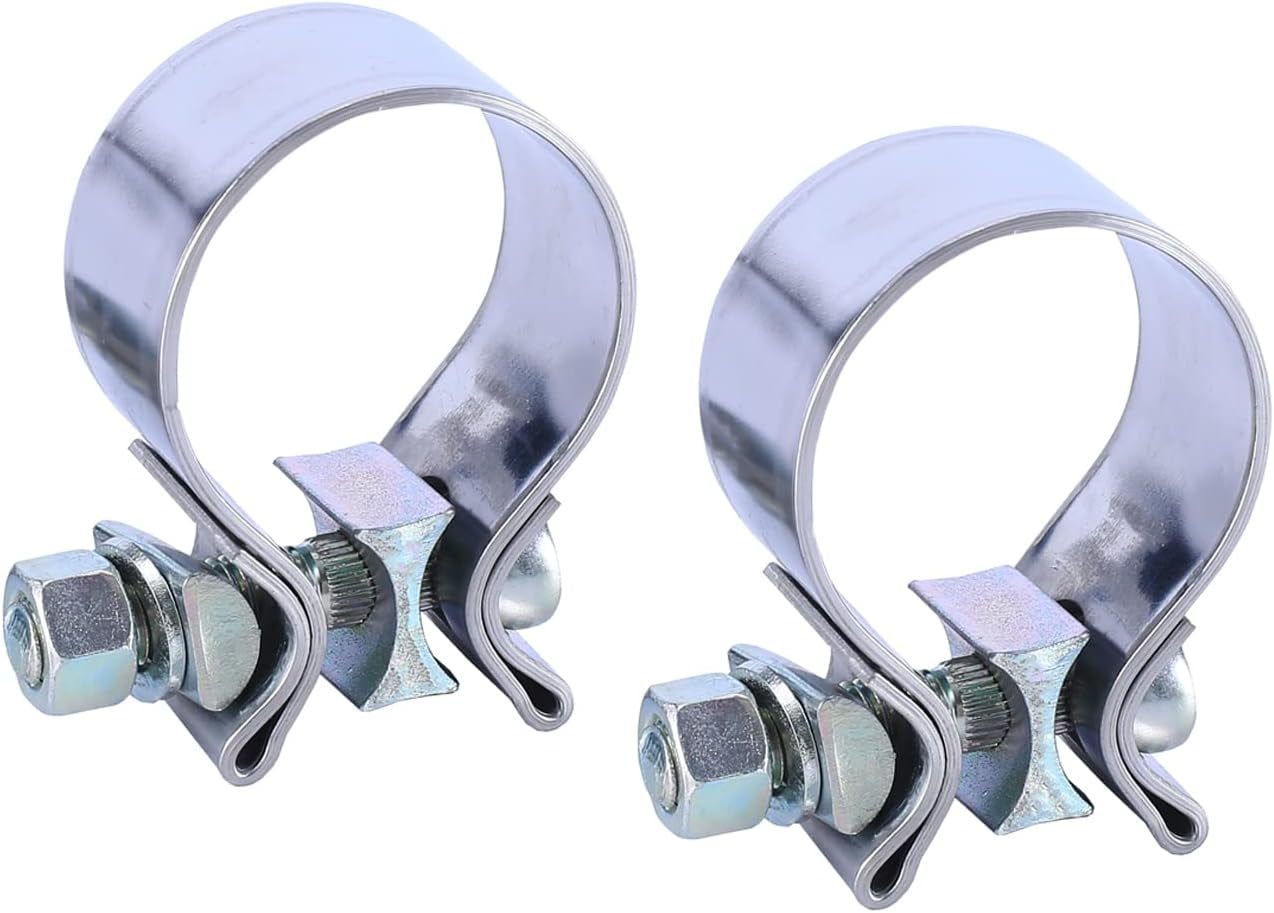 FGJQEFG 1.75" Narrow Band Muffler Exhaust Pipe Clamp Stainless Steel ...