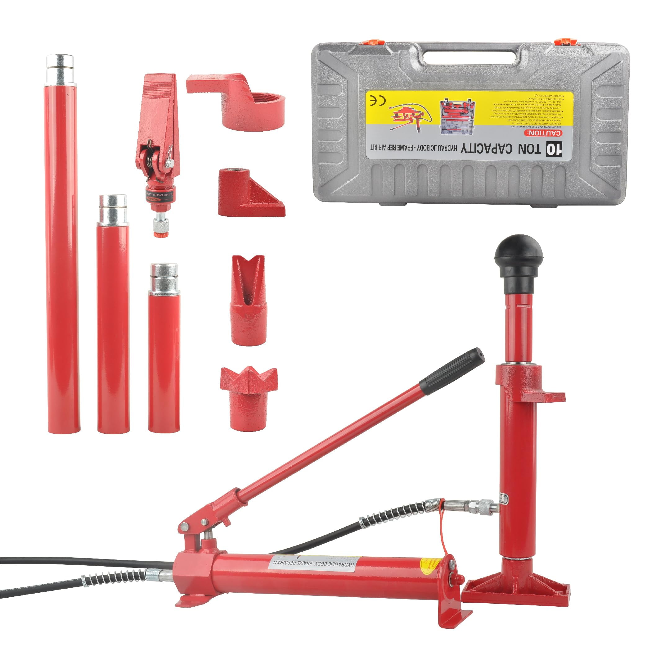 FGJQEFG 12 Ton Porta Power Kit Hydraulic Jack Auto Body Frame Repair ...