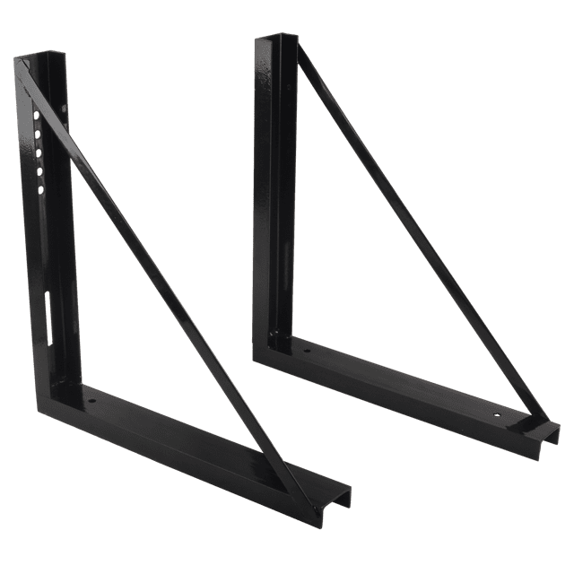 FGJQEFG 24 x 24 Inch Welded Structural Steel Mounting Brackets Set of 2 ...