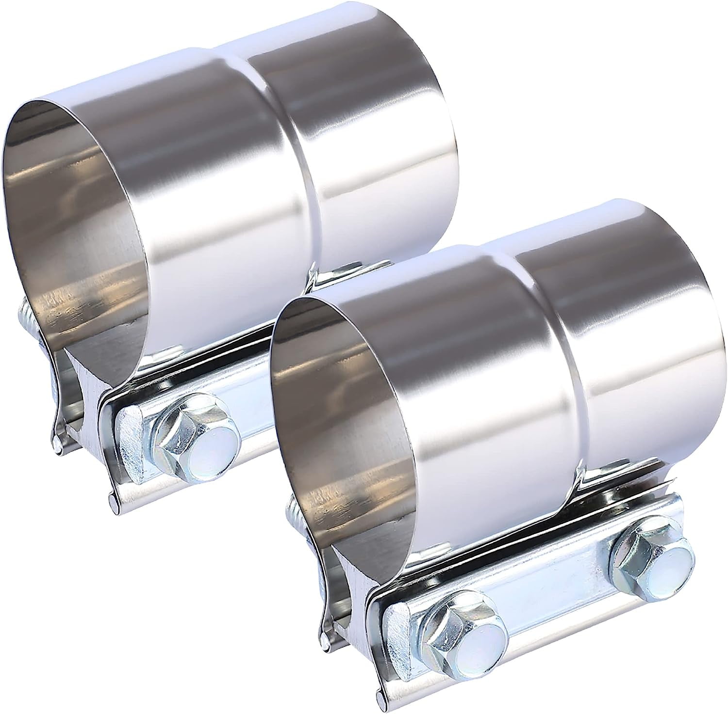 FGJQEFG 3.5" Exhaust Clamp Lap Joint Exhaust Band Clamps Preformed ...