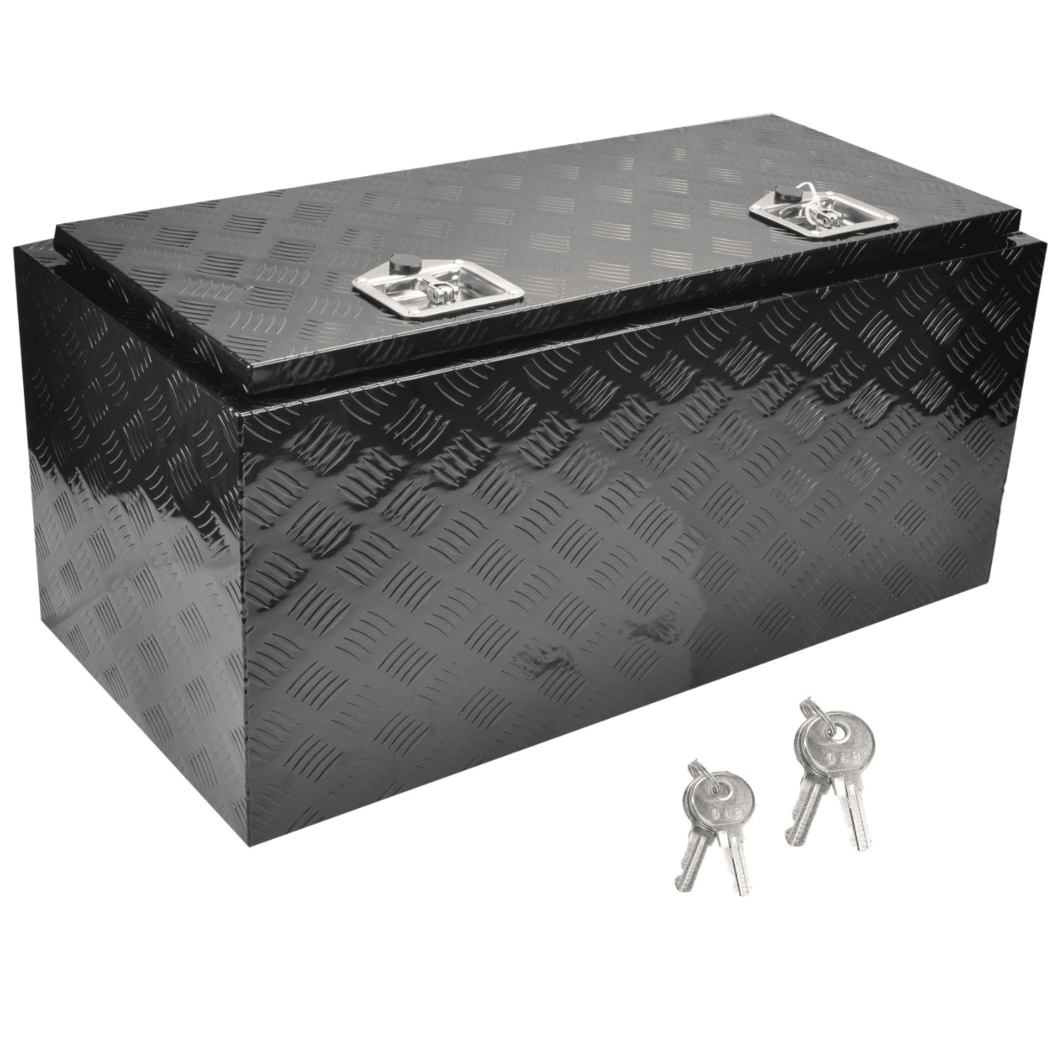 FGJQEFG 36 Inch Aluminum Underbody Storage Toolbox Truck Bed Tool Box w ...