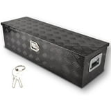 FGJQEFG 39 Inch Black Aluminum Utility Bed Truck Toolbox, Underbody ...